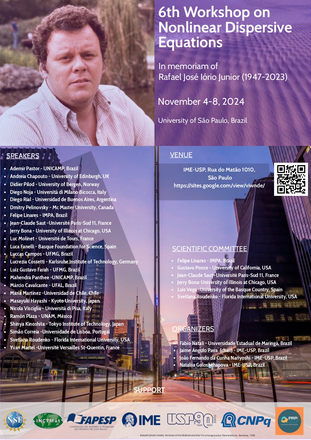 Workshop on Nonlinear Dispersive Equations acontece em novembro no IME ... Workshop on Nonlinear Dispersive Equations acontece em novembro no IME ...